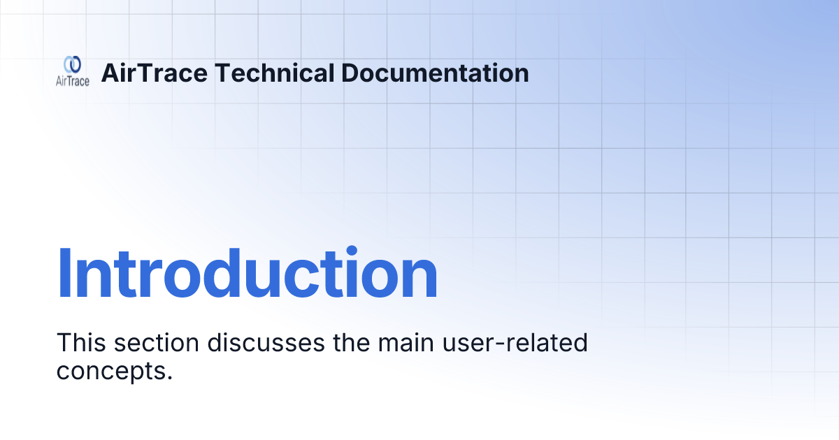 Introduction | AirTrace Technical Documentation